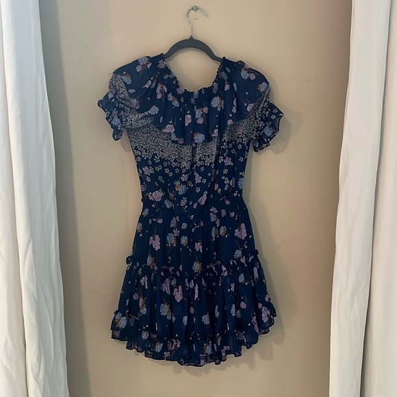 Misa Los Angeles | Dresses | Blue Floral Misa Dress | Poshmark